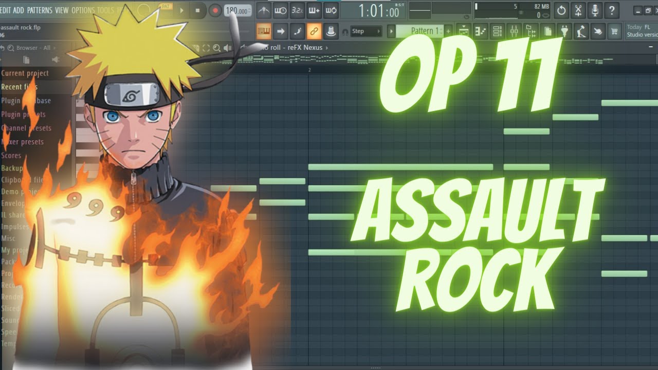 Naruto Shippuden Opening 11 - Assault Rock + [ FREE FLP / MIDI ] - YouTube