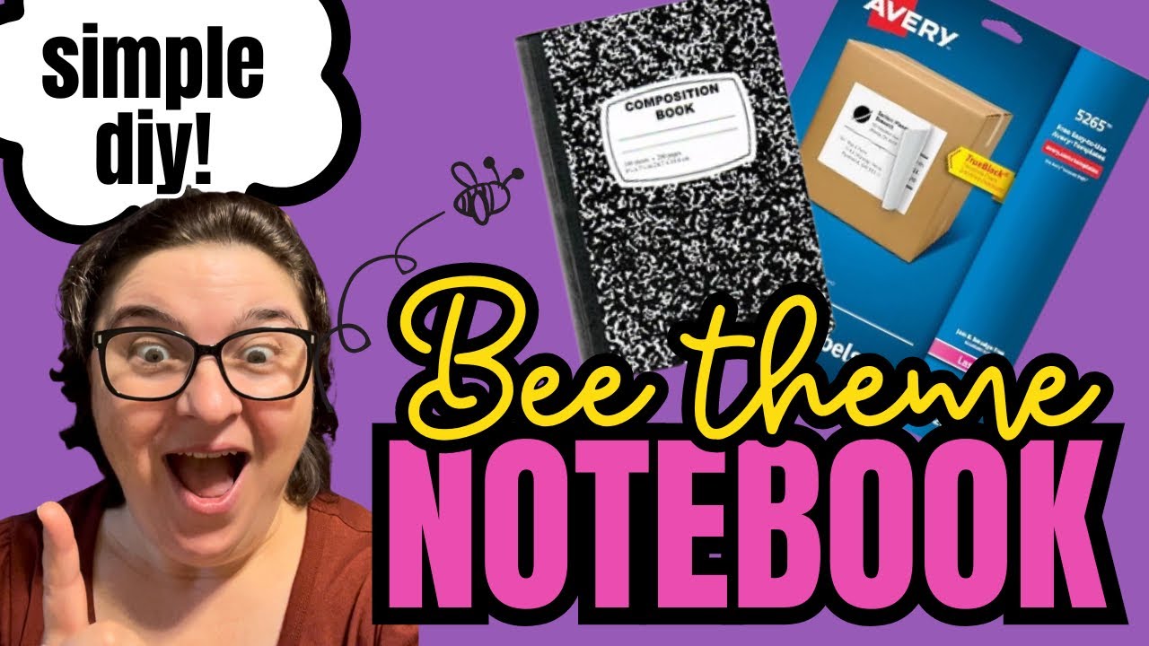 DIY Sweet as Honey Bee Notebook - YouTube