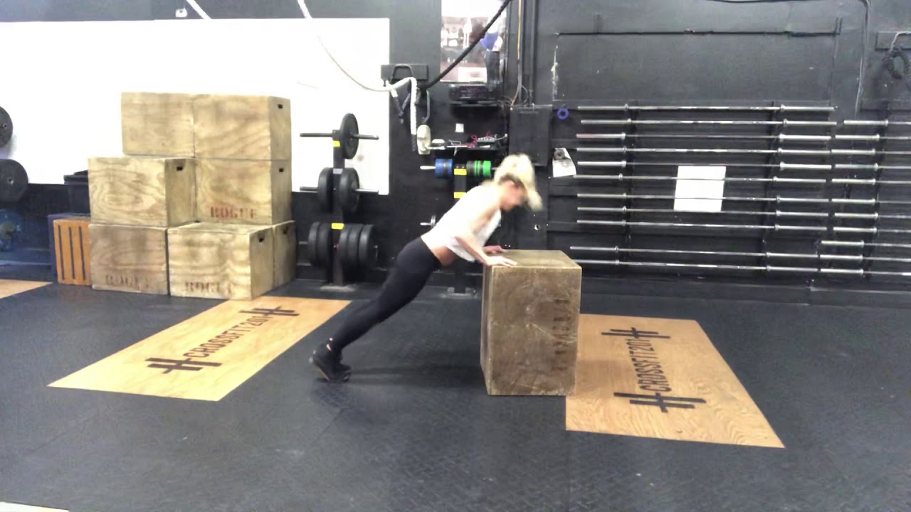 Modified box push ups - YouTube