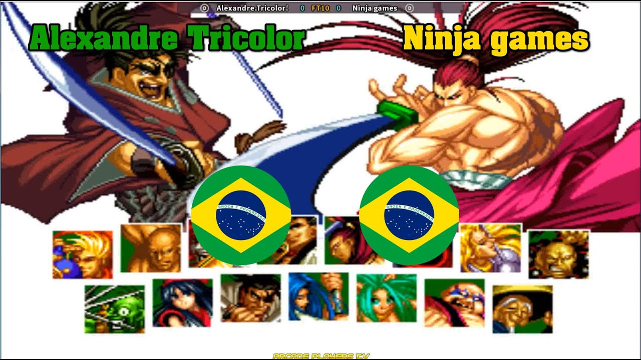 Samurai Shodown II Alexandre Tricolor (Brazil) vs Ninja games (Brazil ...