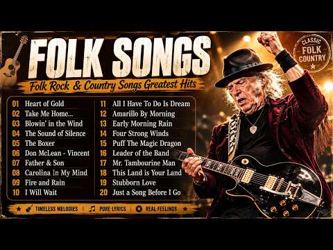 Best Folk Songs Of All Time 🌻 Folk Rock & Country Songs Greatest Hits | Old Folk Songs