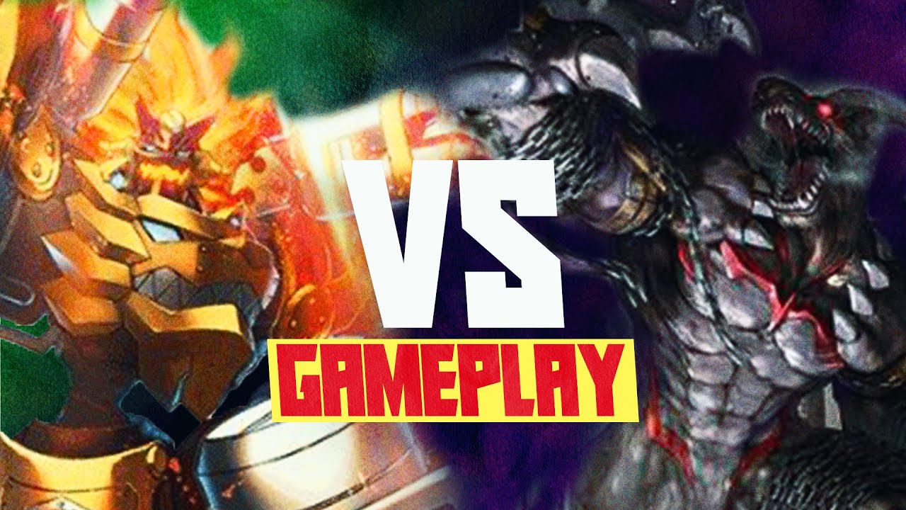 JOGANDO DE HEAVY LEOMON VS BELPHE GARURU GAMEPLAY DIGIMON TCG EX05 ...
