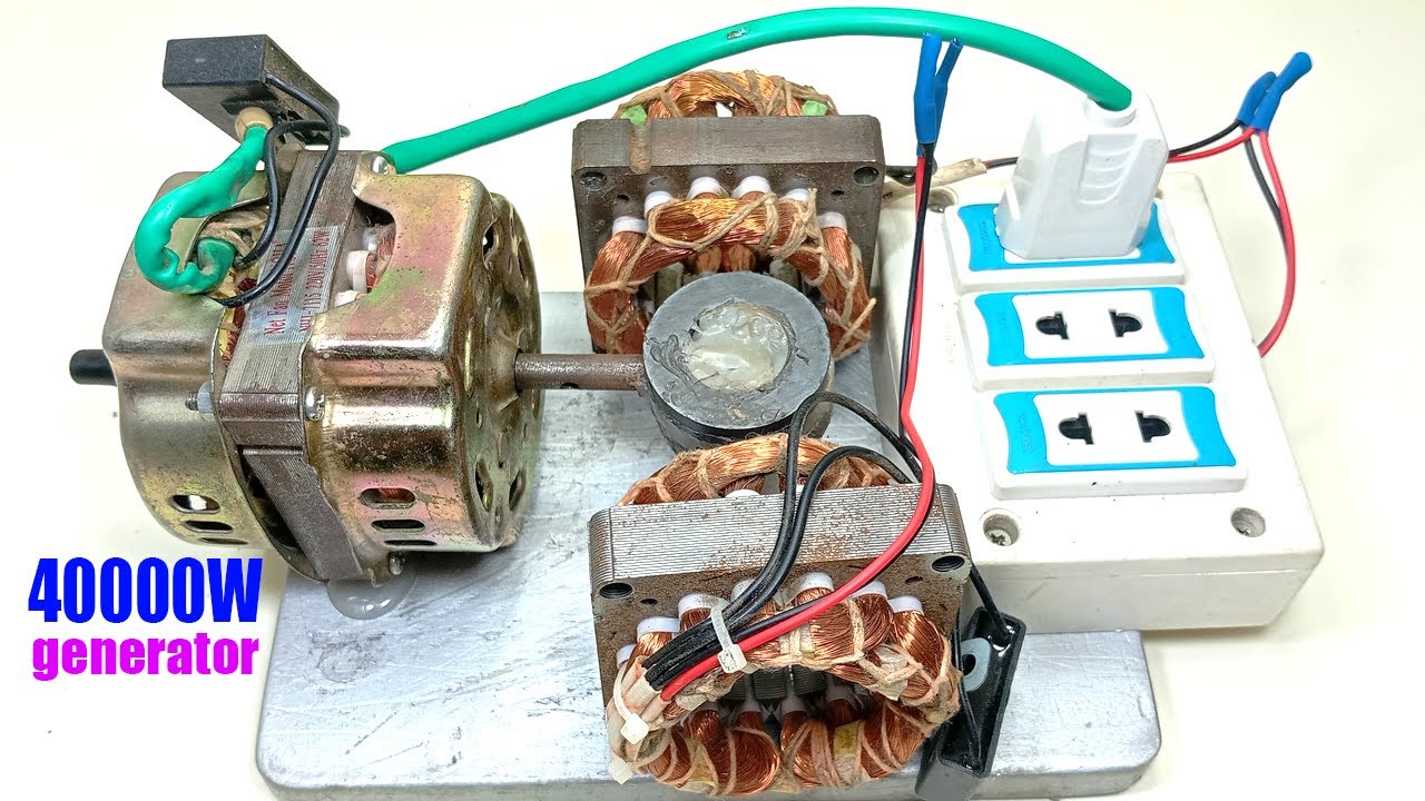 Free Electricity Generator 40000W Energy 220V From Big 2 Coper Fan Coil ...