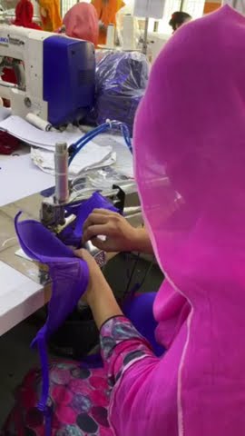 Lingerie garment how to insert the wire - YouTube