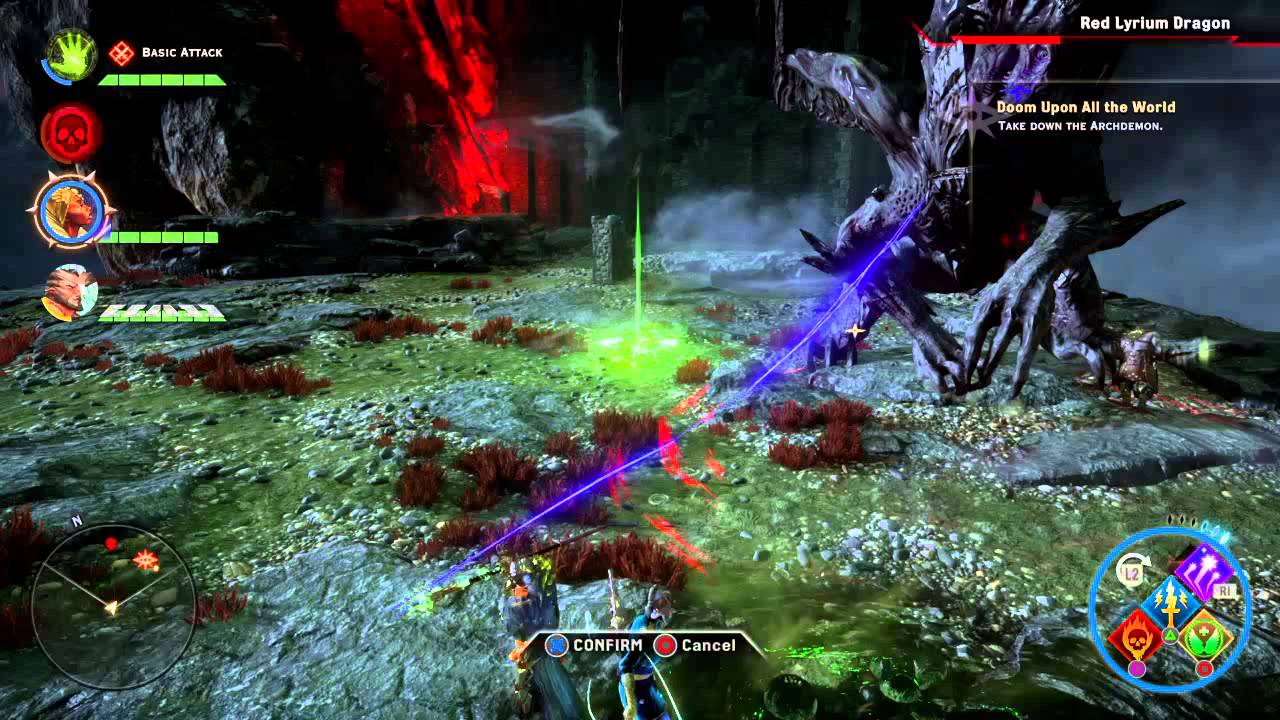 Dragon Age™: Inquisition Red Lyrium Dragon Fight - YouTube