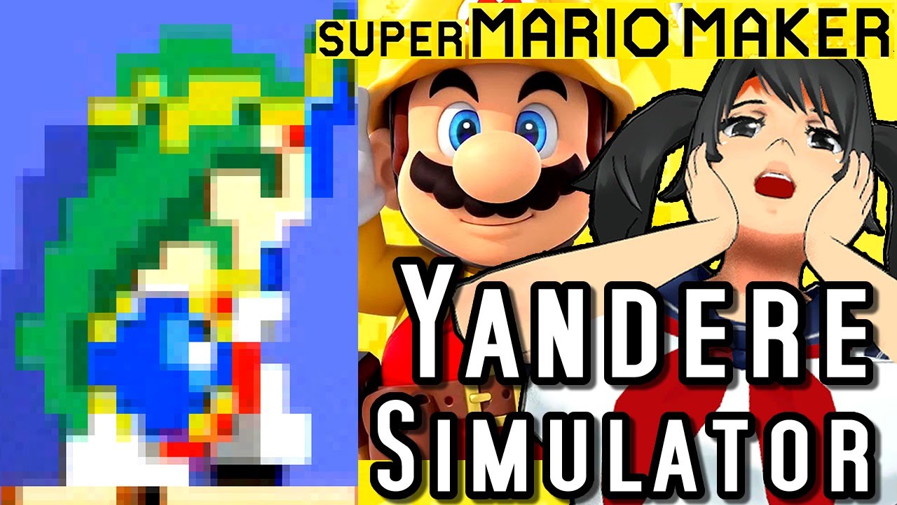 Super Mario Maker YANDERE SIMULATOR High School Course (Wii U) - YouTube