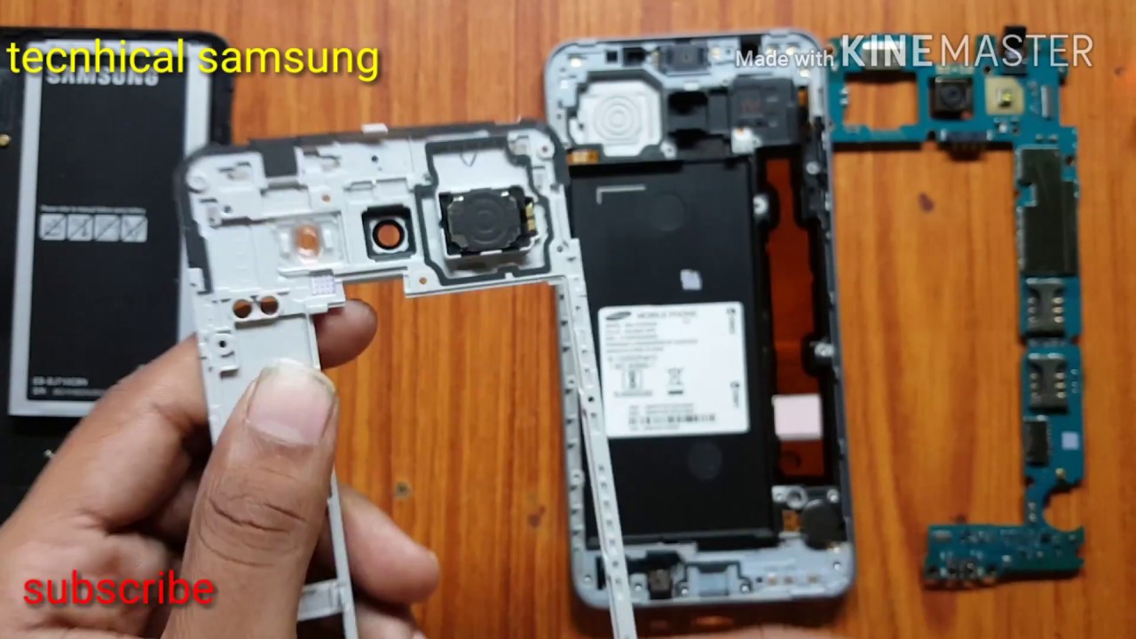 How to disassemble Samsung j7 2018 - YouTube