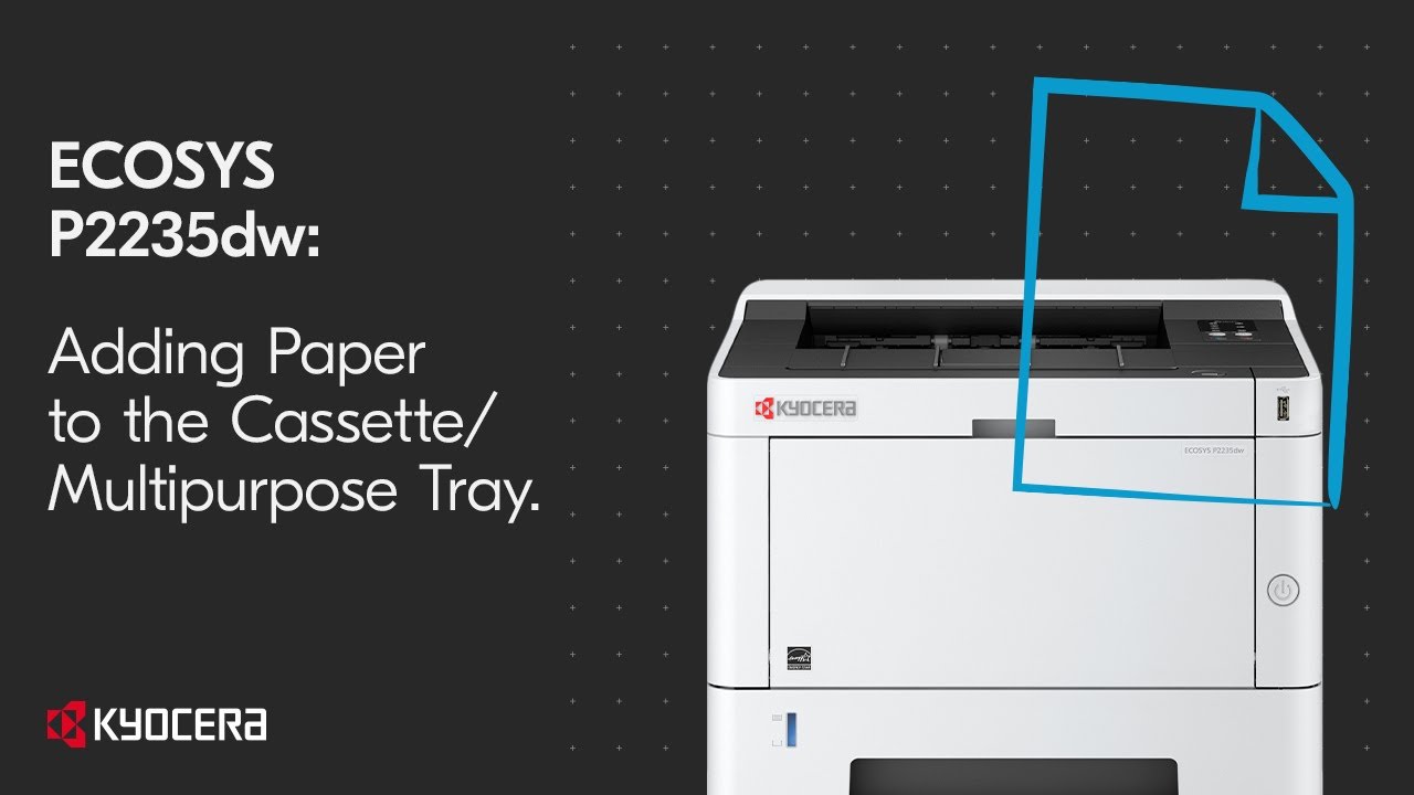 Kyocera M2235dw Adding Paper To The Cassette Multipurpose Tray YouTube kyocera-m2235dw-adding-paper-to-the-cassette-multipurpose-tray-youtube