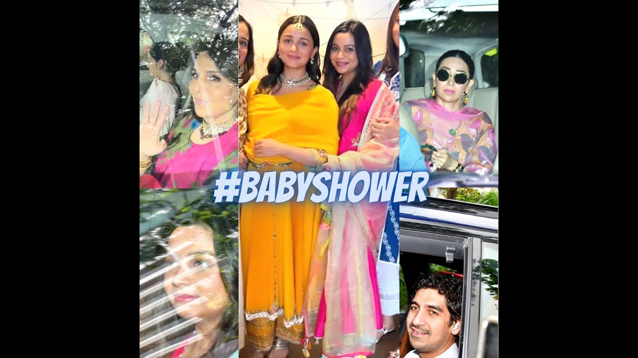 Alia Bhatt Baby Shower | Karan Johar, Neetu Kapoor, Riddhima Kapoor ...