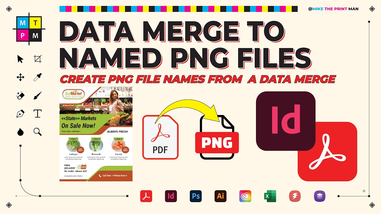 Easily Name PNGs From InDesign's Data Merge - YouTube