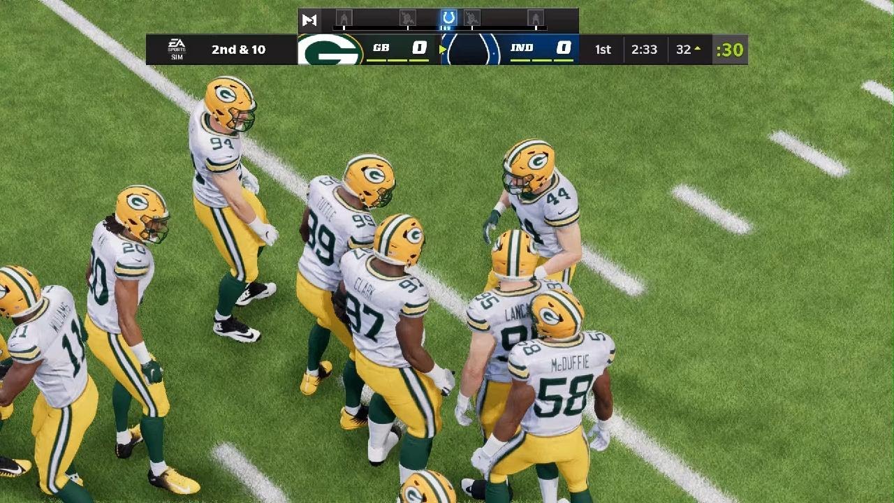 Week 14 NFL Packers at Colts Madden 22 - YouTube