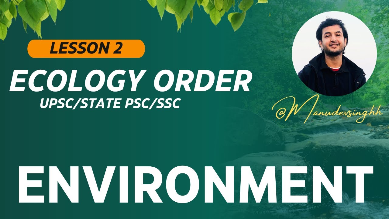 ENVIRONMENT and ECOLOGY| LESSON-2- ECOLOGICAL HIERARCHY| Comprehensive ...