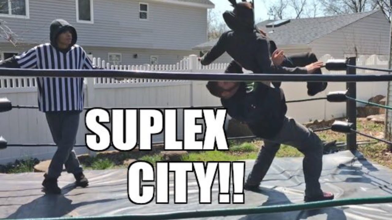 FAT MAN TAKES RAGING MANIAC TO SUPLEX CITY INSANE WRESTLING MATCH - YouTube