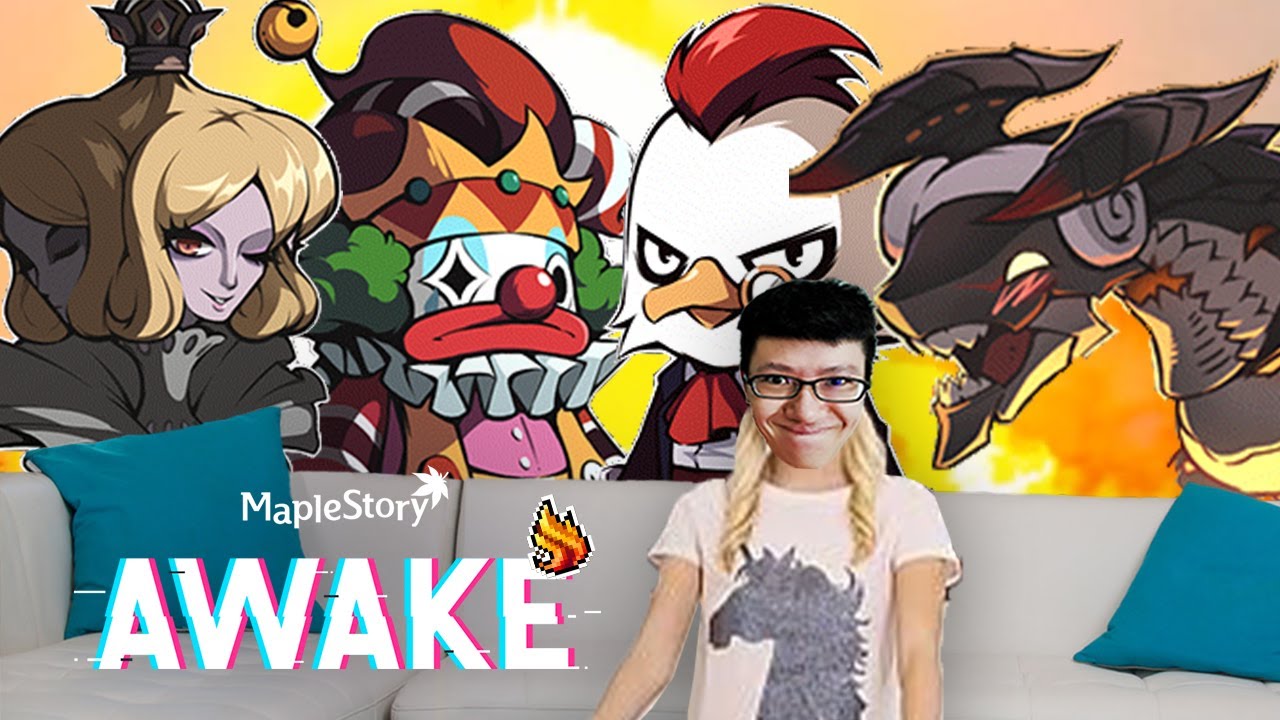 MapleStory AWAKE Ark 1.2m Range Solo ALL Chaos Root Abyss Bosses - YouTube