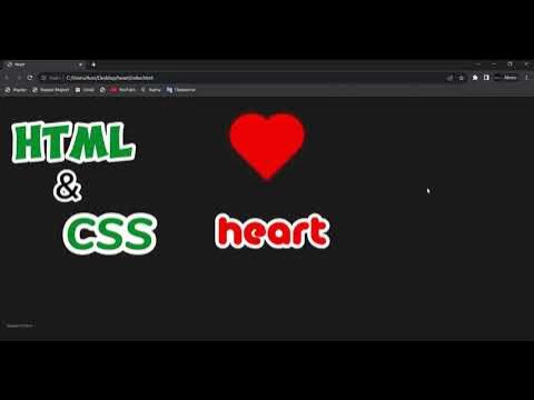 HTML & CSS heart #html #css #animation #heart #hacking #KarimoITdew - YouTube