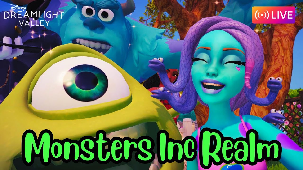 Update 9 Monsters Inc + Valley Visits [LIVE] | Disney Dreamlight Valley ...