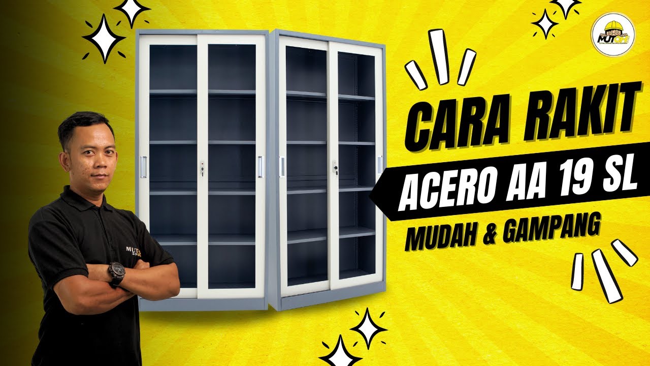 PERAKITAN Lemari Acero AA 19 SL | MUTOH 2000 - YouTube