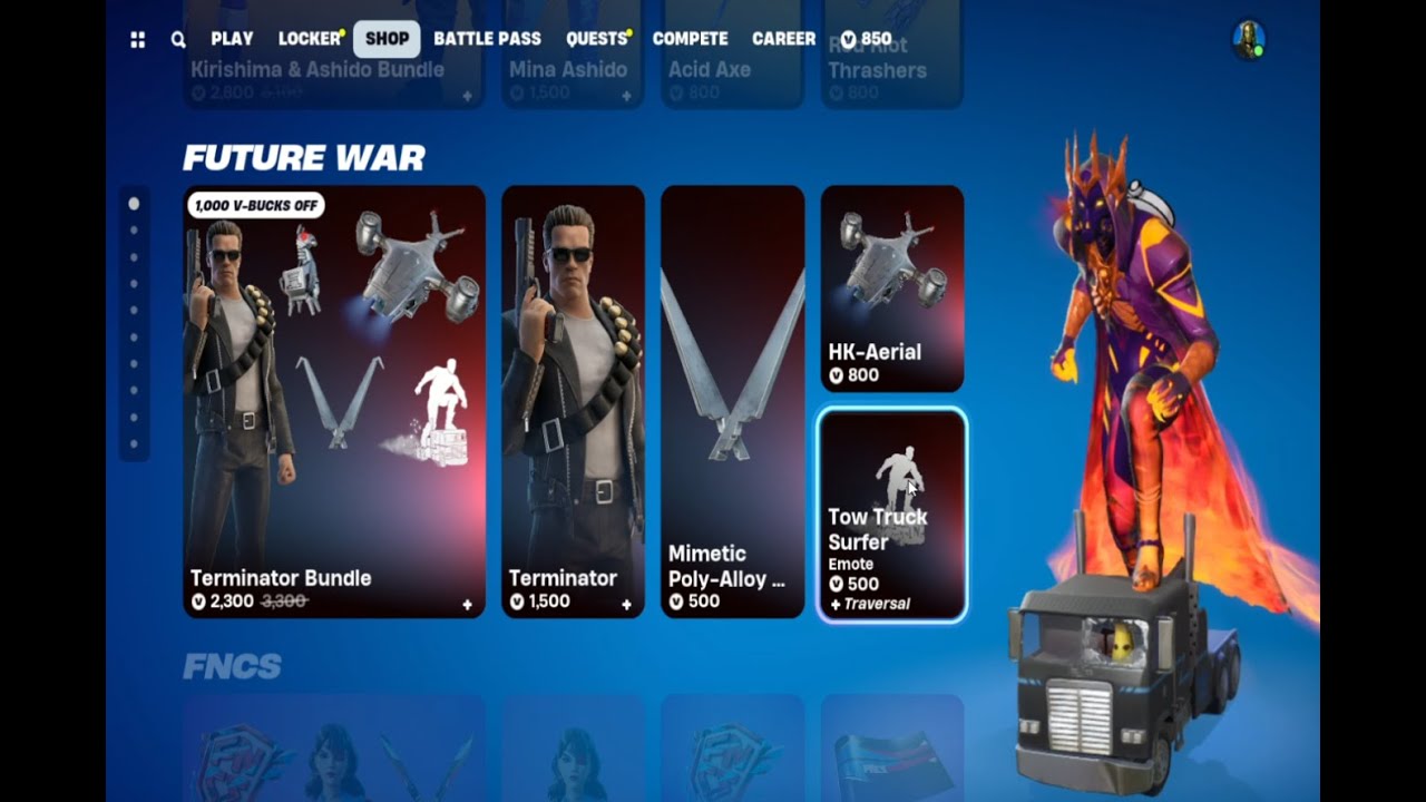 How to Fortnite shop - CHecking out the shop with new TITANFLAME HADES ...