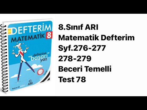 8.SINIF ARI DEFTERİM S.276-277-278-279 BECERİ TEMELLİ TEST 78