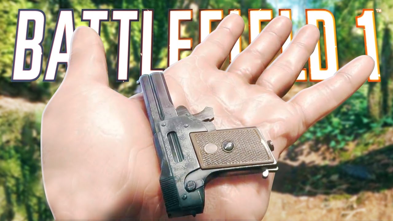 WORLD'S SMALLEST PISTOL HEADSHOT (Battlefield 1 Kolibri Pistol ...