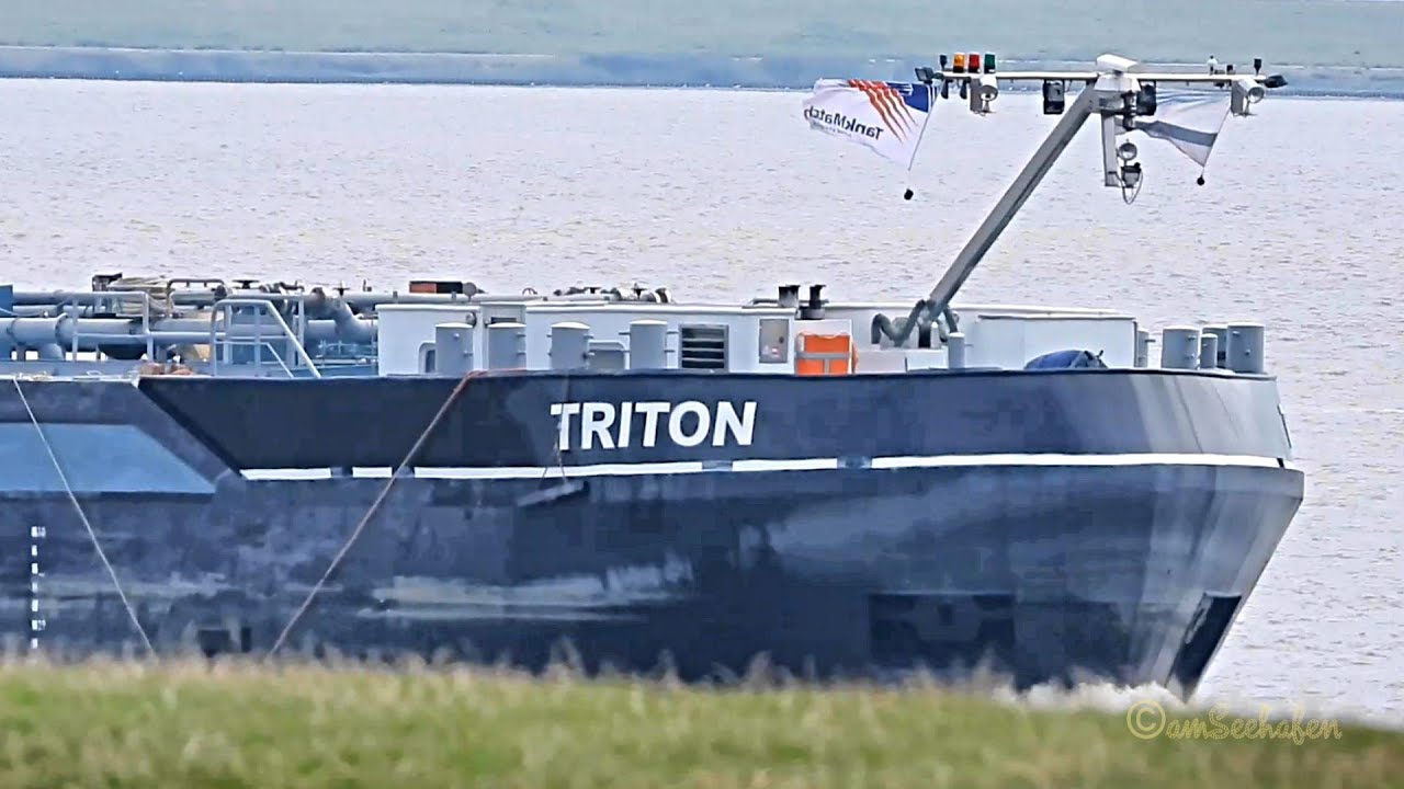 Binnentanker TMS TRITON ex OTTER Emden PB2678 MMSI 244660291 inland ...
