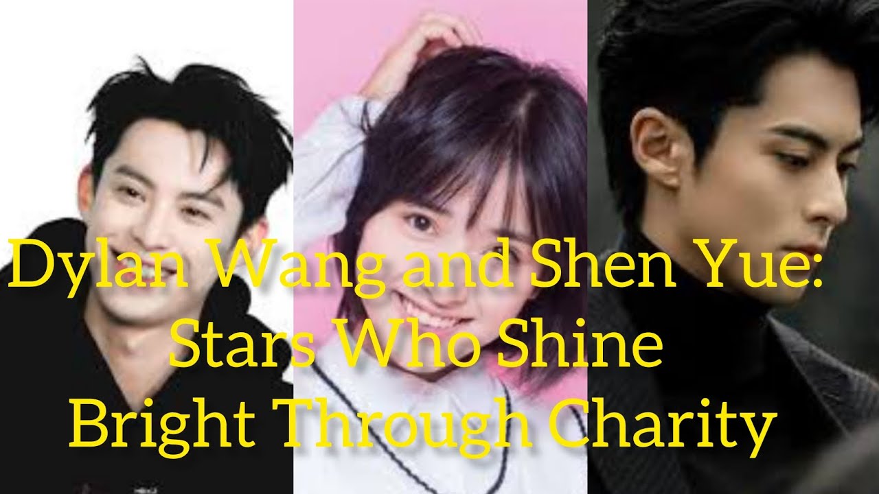 Dylan Wang and Shen Yue: Stars Who Shine Bright Through Charity - YouTube