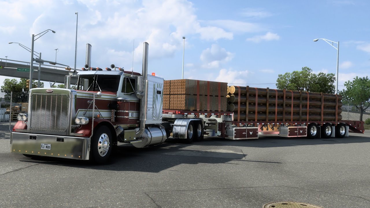 American Truck Simulator 2023 1.47 NEW UPDATE FLX 359 ! NEW DEMCO Drop Deck by Brian Modmaker ...