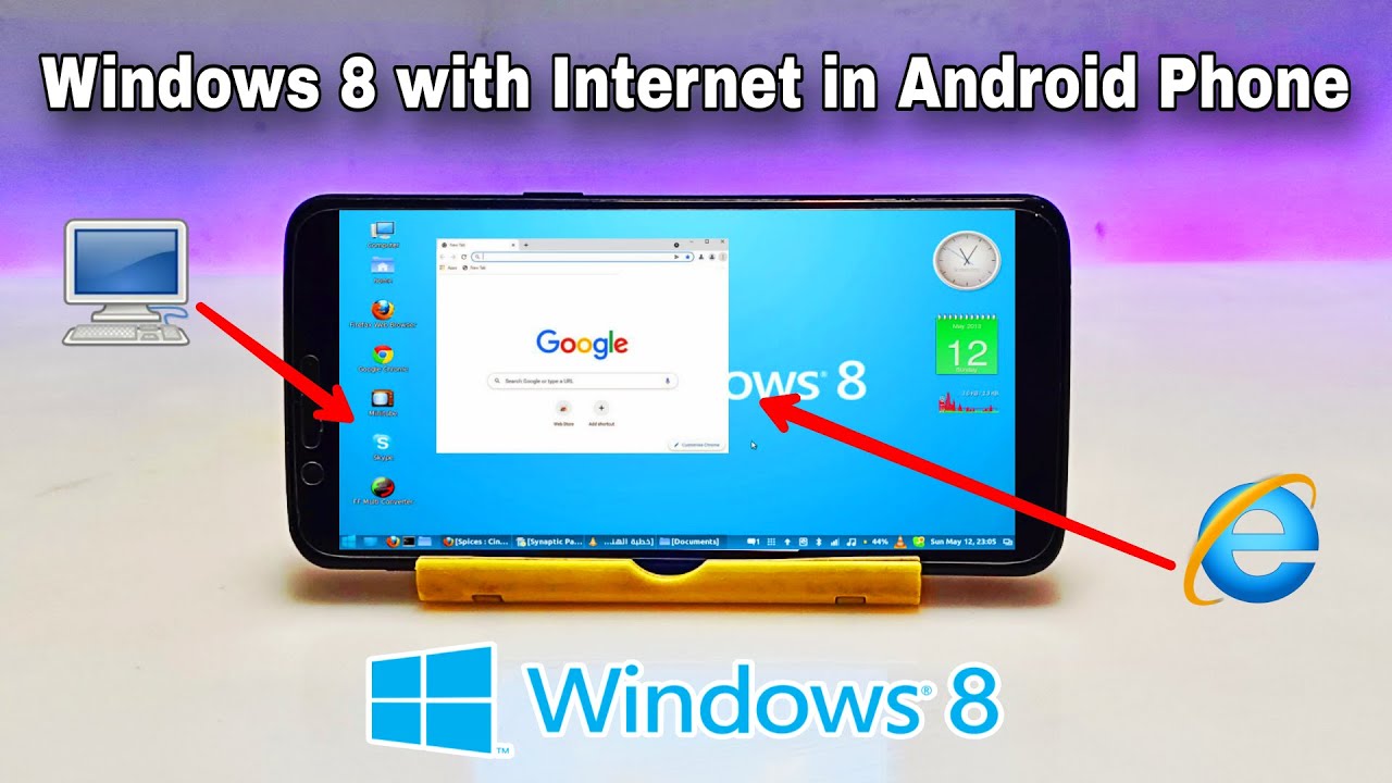 Run Windows 8 with Internet in Android Smartphone Using Limbo PC Emulator | Windows in Android ...