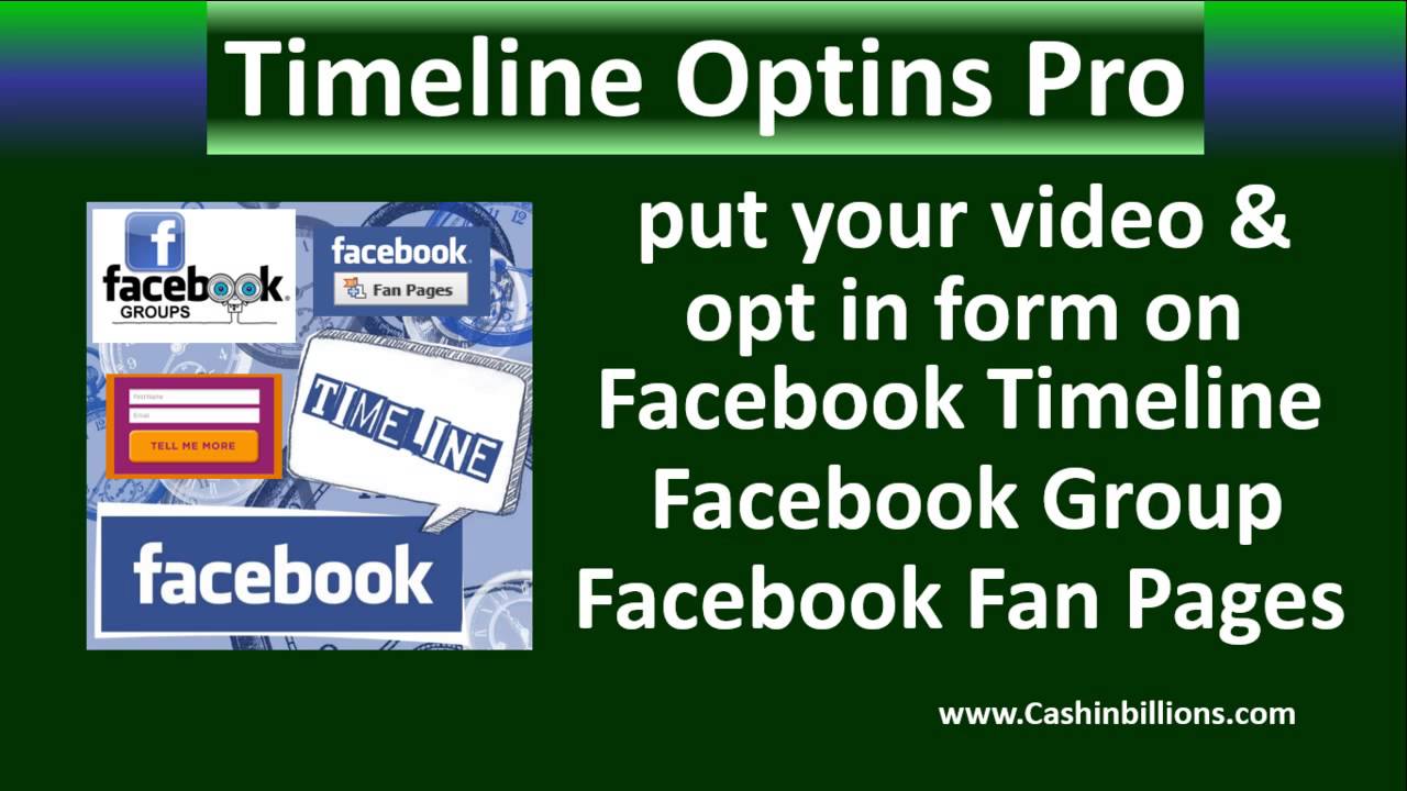 Timeline Optin Pro | Opt in form inside FB Timeline | FB Timeline Optins Software - YouTube