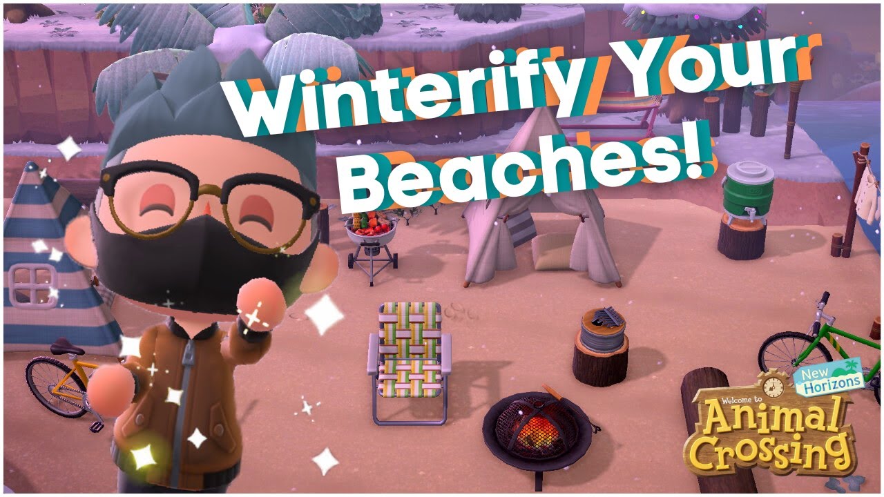 4 Winter Beach Designs for Your Island! | ACNH Design Tips - YouTube