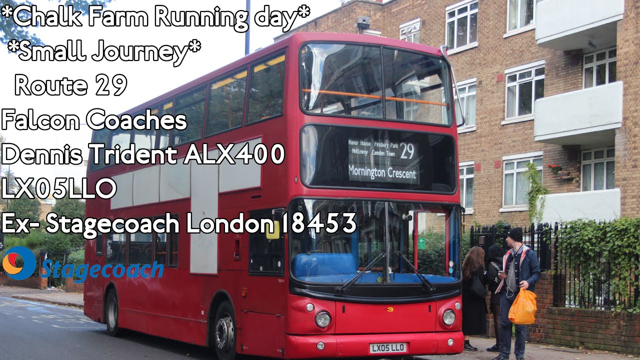 Chalk Farm Running day Route 29 to Mornington Crescent Falcon Coaches ...