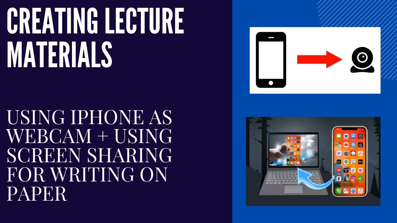 Efficiently creating lectures for online teaching: Creating materials ...