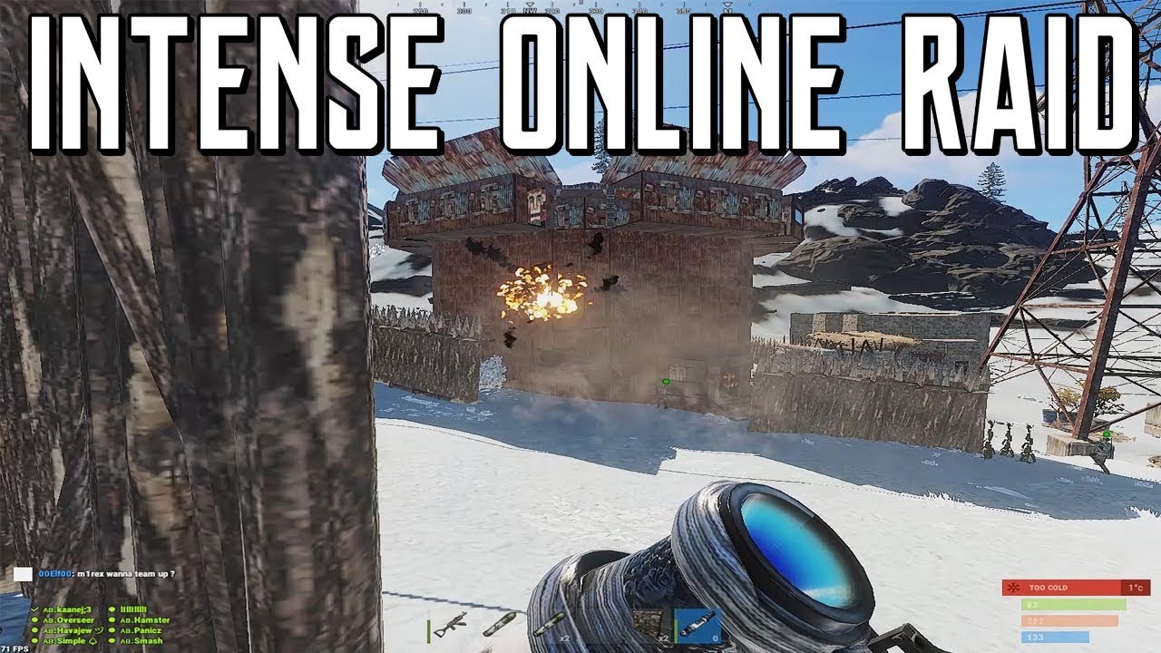 INTENSE CLAN VS CLAN ONLINE RAID // Rust - YouTube
