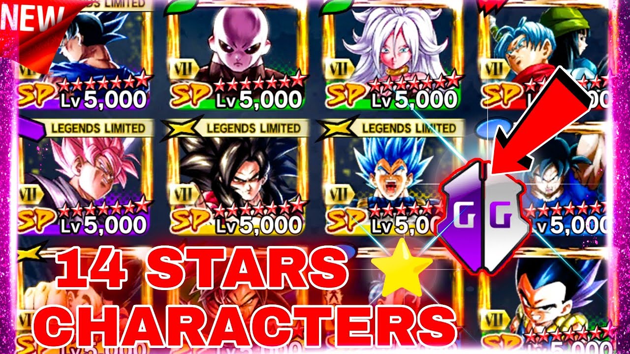 🆓 14 STARS CHARACTERS UNLOCK 🤩! | Dragon Ball Legends - YouTube