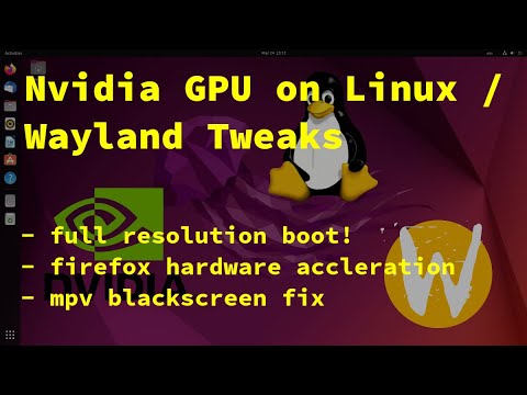 MUST Have Tweaks for Nvidia GPU on Wayland + Linux - YouTube