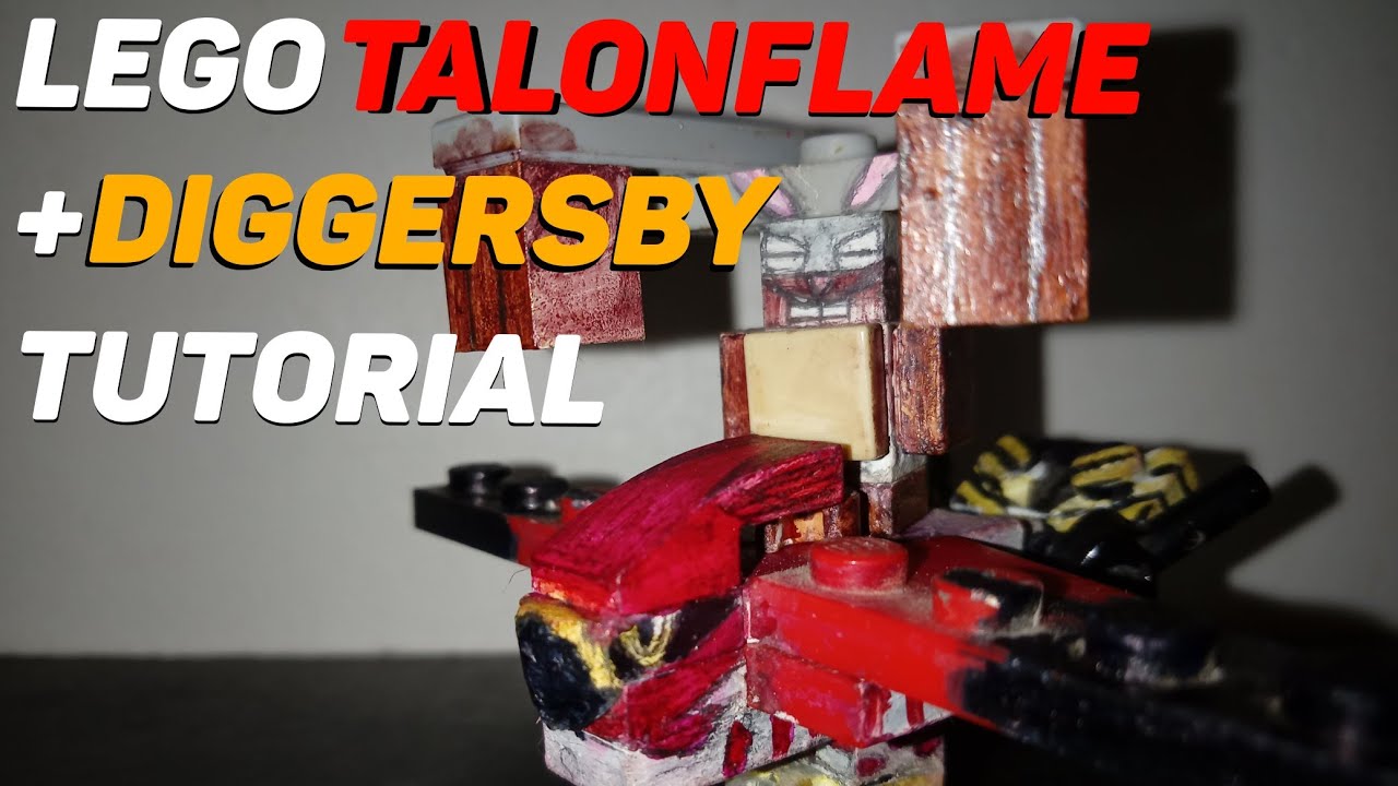 How to Make LEGO Pokemon: Talonflame and Diggersby - YouTube