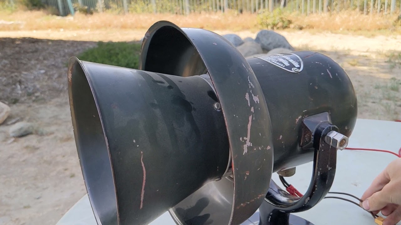 3d printed siren mini Federal signal model 'A' second generation - YouTube
