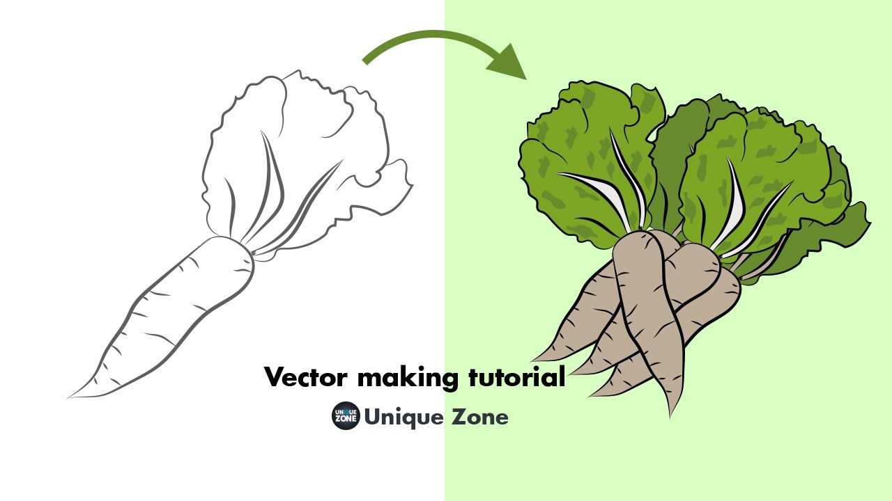 Vector making tutorial | how to make a vector image from a photo in ...