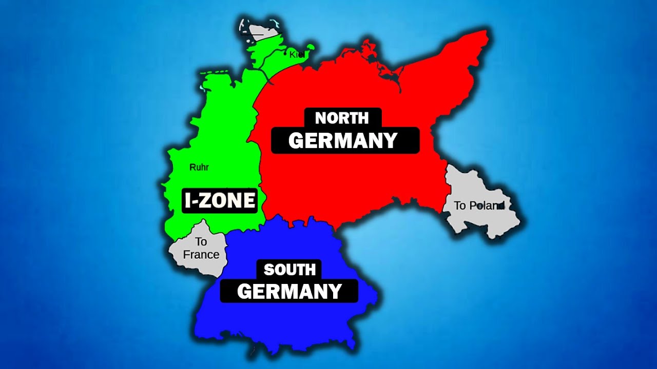 The Allies' original plan to divide up Germany - YouTube