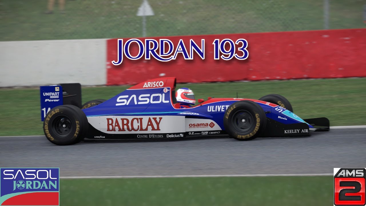 Automobilista 2 | 1993 Jordan 193 | Donington Park 10 Lap Race | No ...
