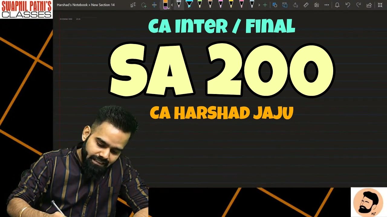 SA 200 || Overall Objective of an independent auditor and conduct of ...