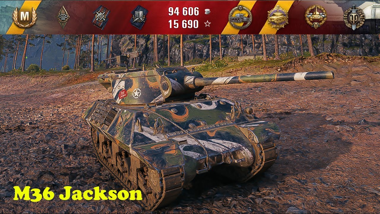 M36 Jackson - World of Tanks UZ Gaming - YouTube