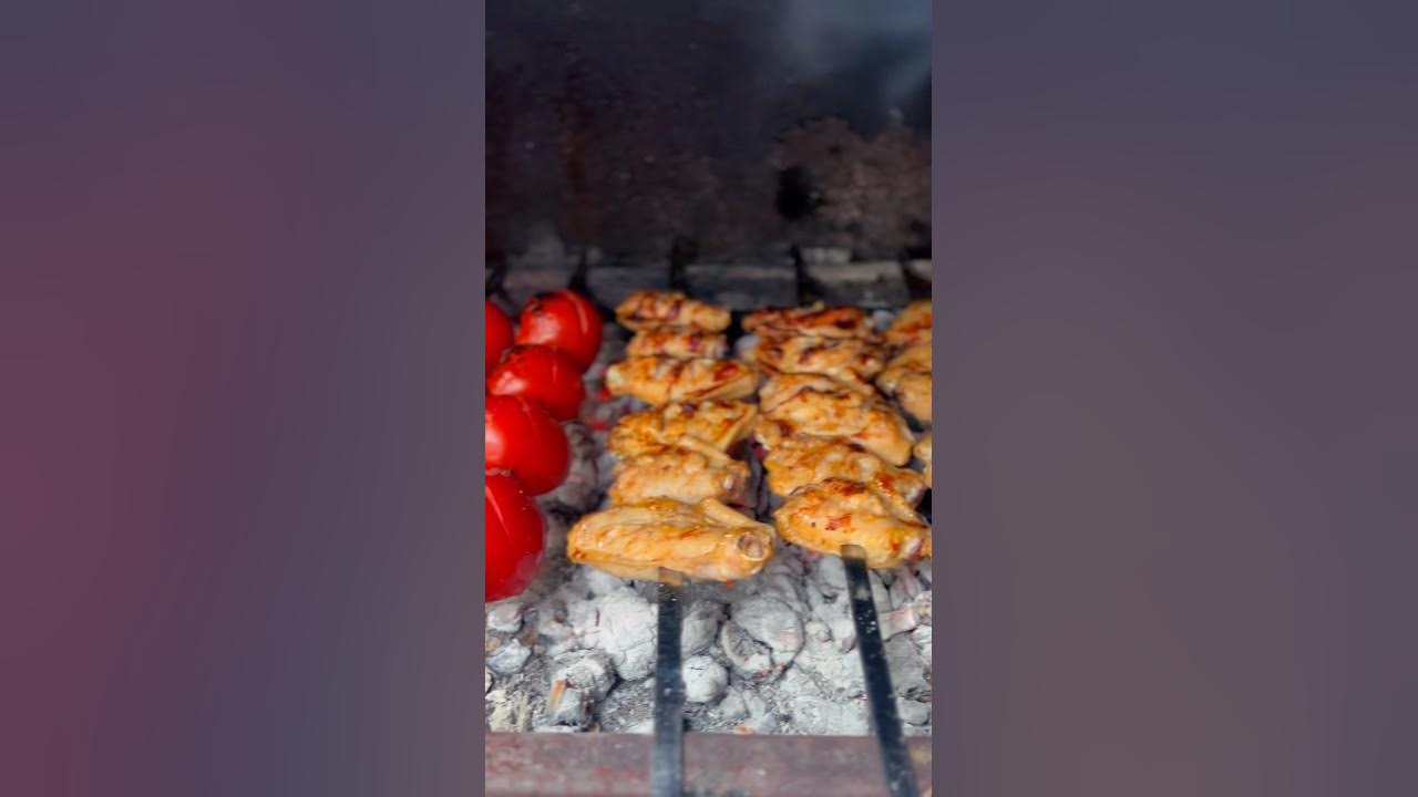 Chicken Wings Kabab And Smoked Eggplant جوجه کباب و بادمجان دودی Youtube