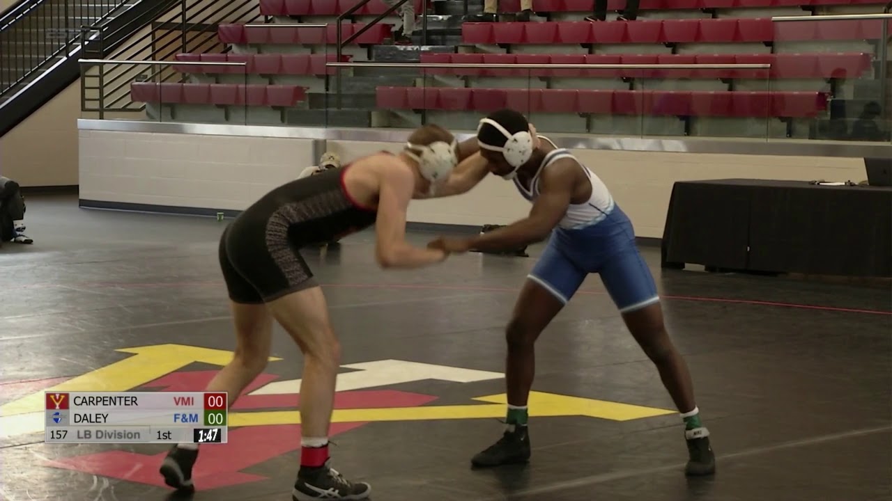 157lbs Christian Dailey (F&M) dec Ethan Carpenter (VMI) - YouTube