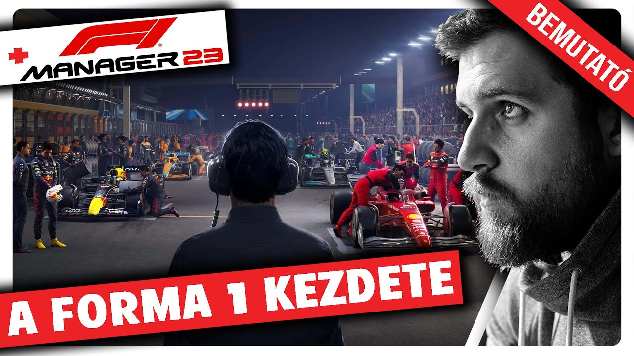 F1 23 MANAGER bemutató + mikor kezdődött a Forma1 - YouTube