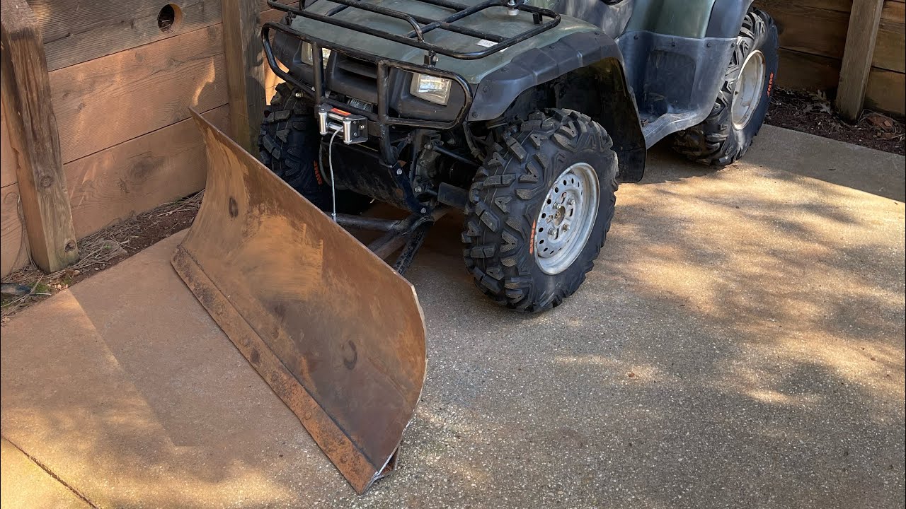 Building a Snow Plow for the Quad - YouTube