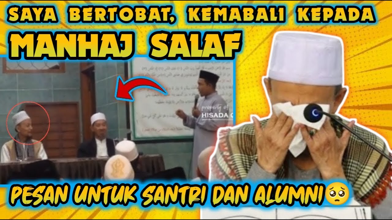 Saya bertobat pesan untuk santri dan alumni || Kyai Sinwani - YouTube