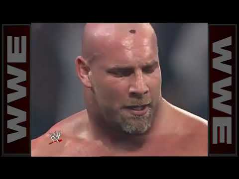 WCW - Chuck Norris, Jean Claude Van Damme, Herschel Walker & Brett Hull In The Ring With Goldberg
