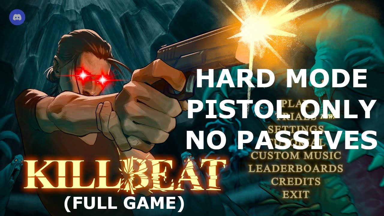 [Killbeat] Hard mode low% (pistol only, no passives) - YouTube