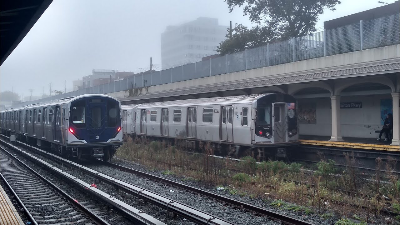 NYC Subway: R211 Test Train Arriving at Ft Hamilton Pkwy with NIS R160 ...